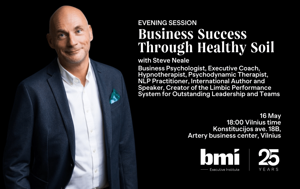 Business Success Through Healthy Soil | Live, Vilnius - BMI Institute