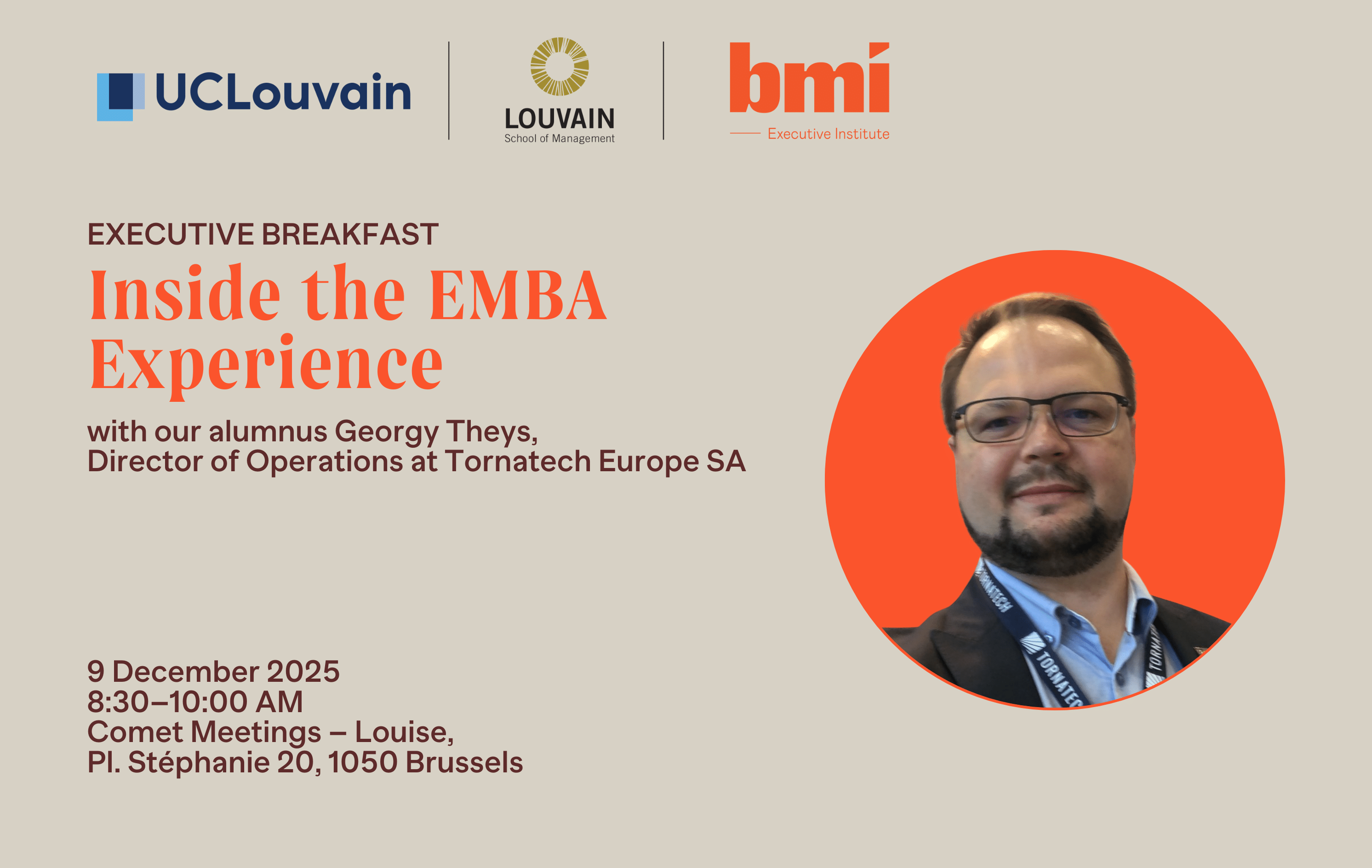 Executive Breakfast – Inside the EMBA Experience | Live, Brussels - BMI ...